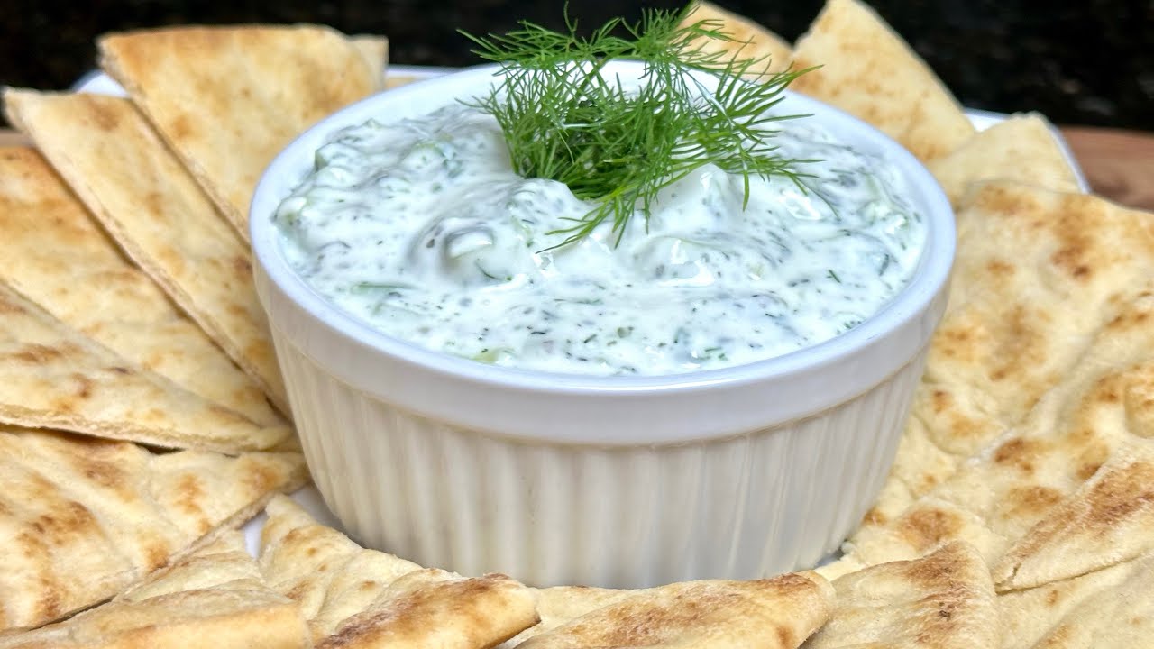 Tzatziki (cucumber Yogurt Dip)JAJIK Easy recipe - Dining and Cooking