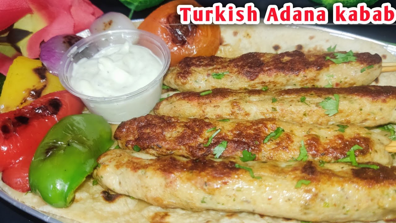 Turkish Chicken Adana Kabab Recipe || How to make Adana Kebab ...