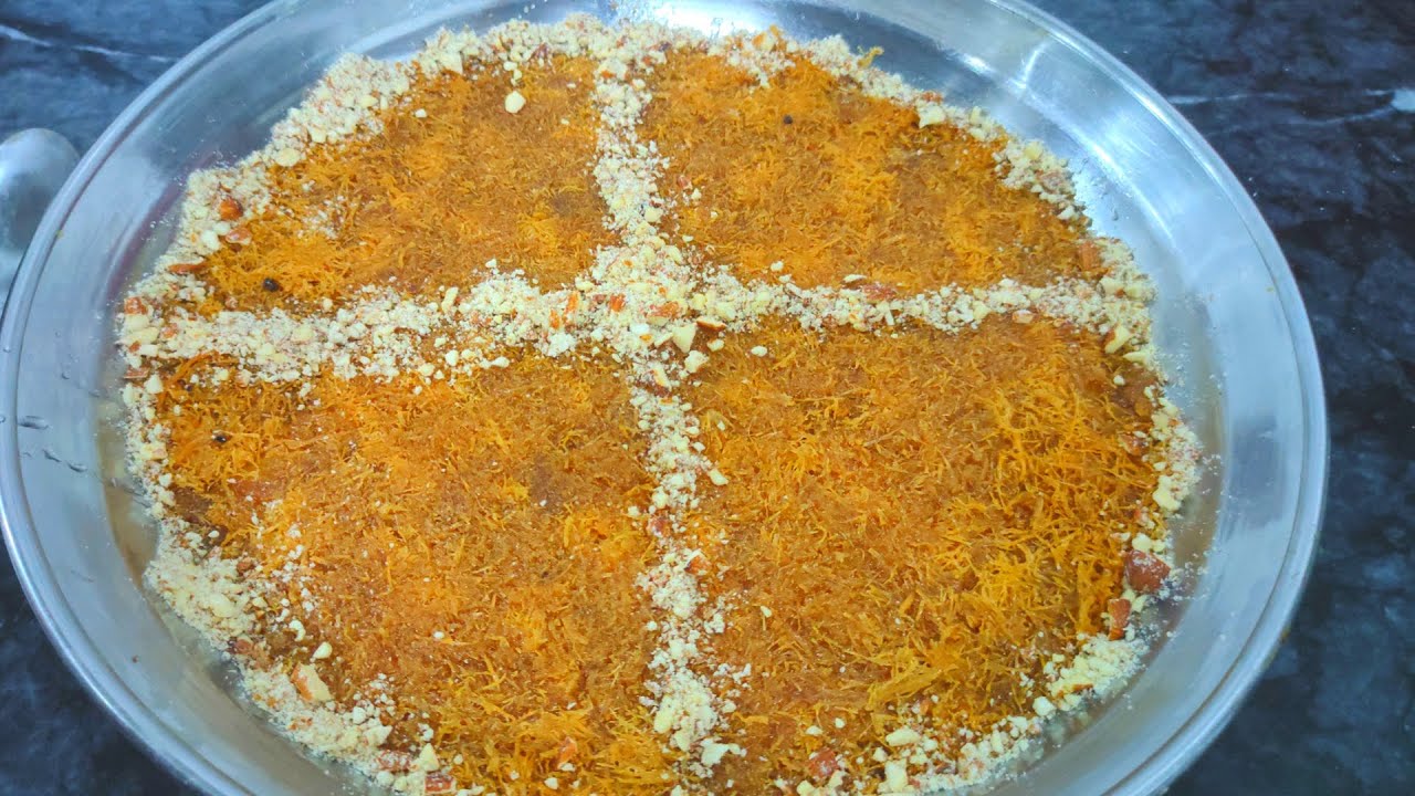 kunaffa Arabic Style Kunafa Recipe Delicious Arabic Knafeh Recipe ...