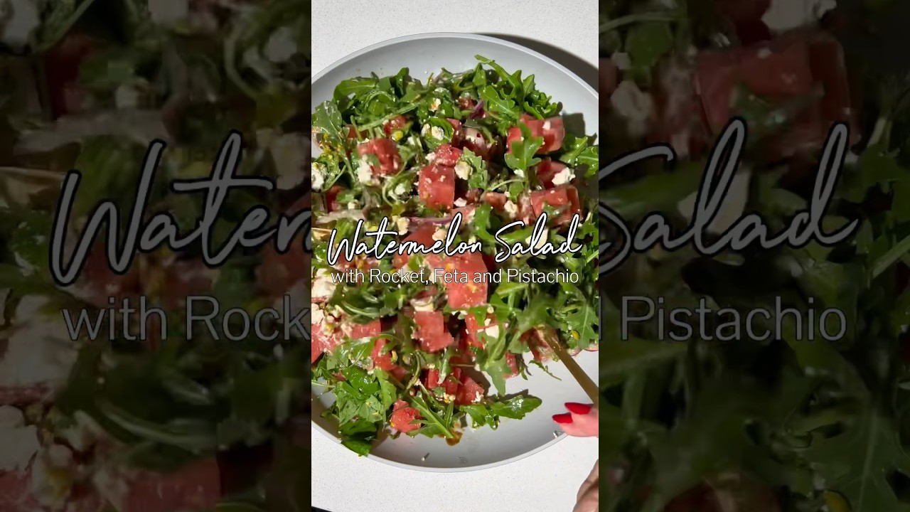 Watermelon Rocket and Feta Salad #salad #glutenfreerecipes full recipe ...