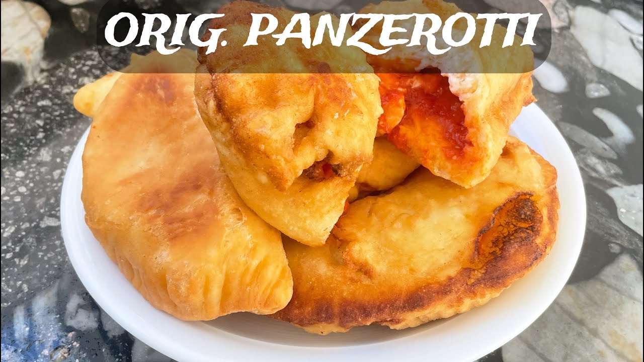 PANZEROTTI RICETTA PUGLIESE how to make fried pizza calzone the Italian ...