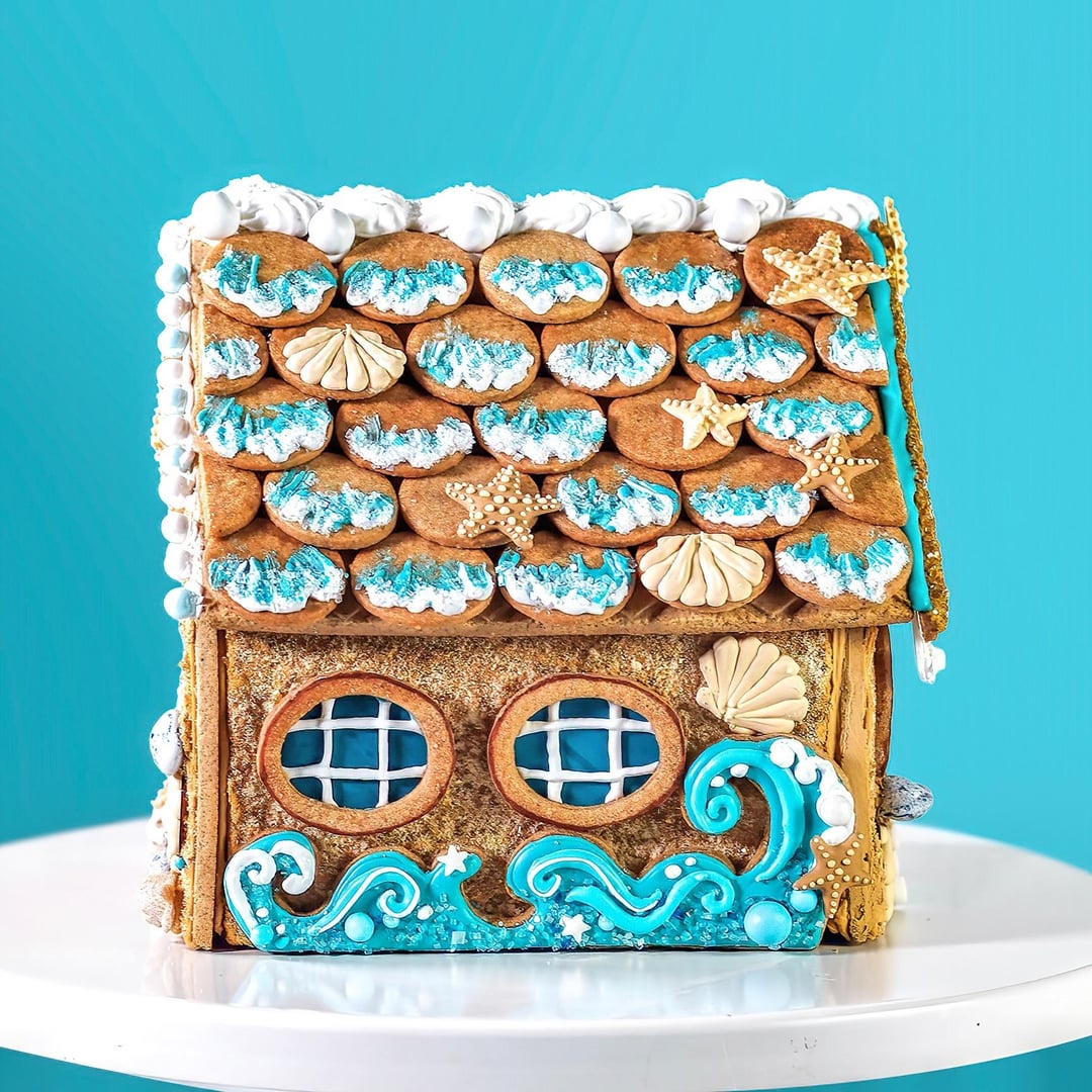 I made a beachy gingerbread house - Dining and Cooking