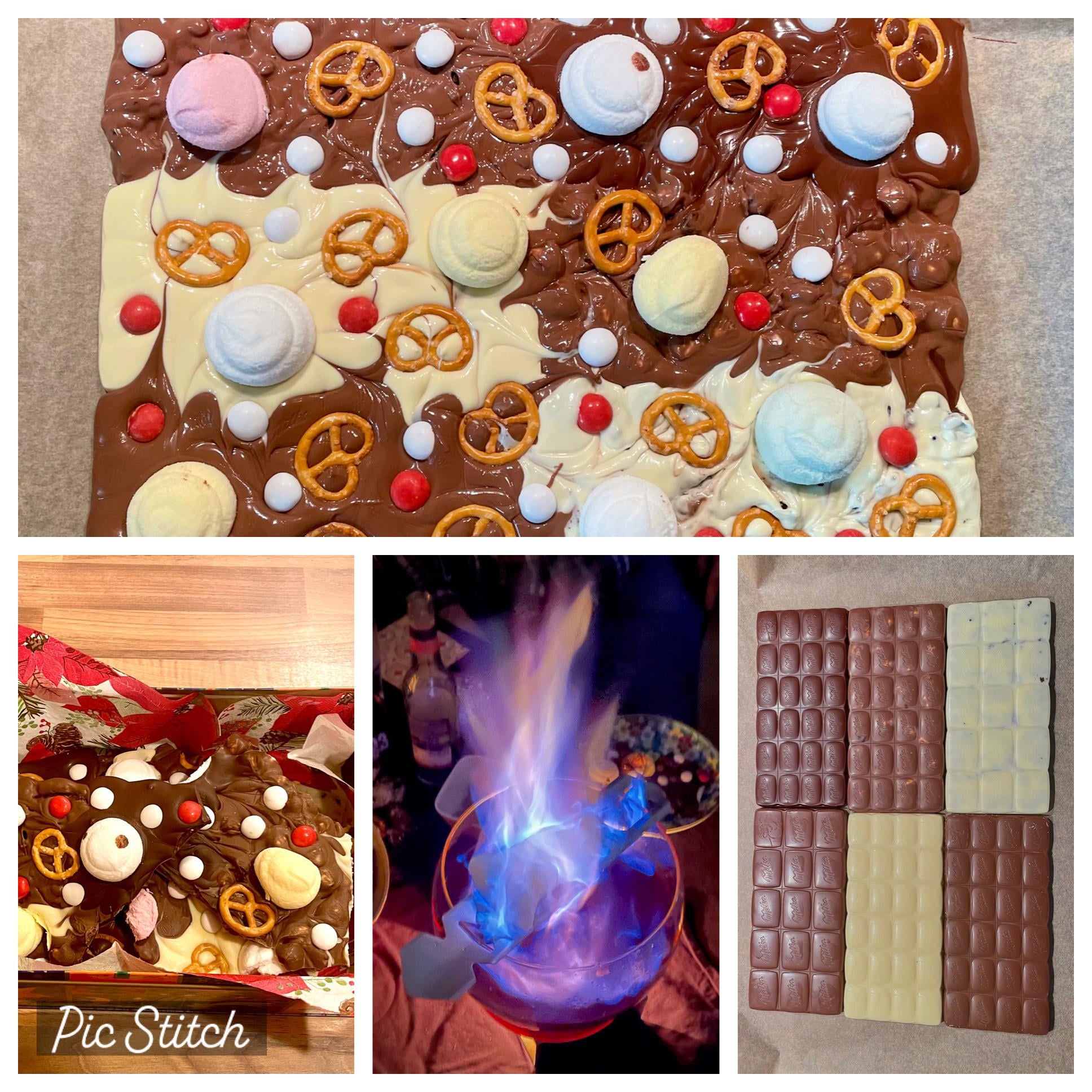 My chocolate creation for our yearly „Feuerzangenbowle“ with friends ...