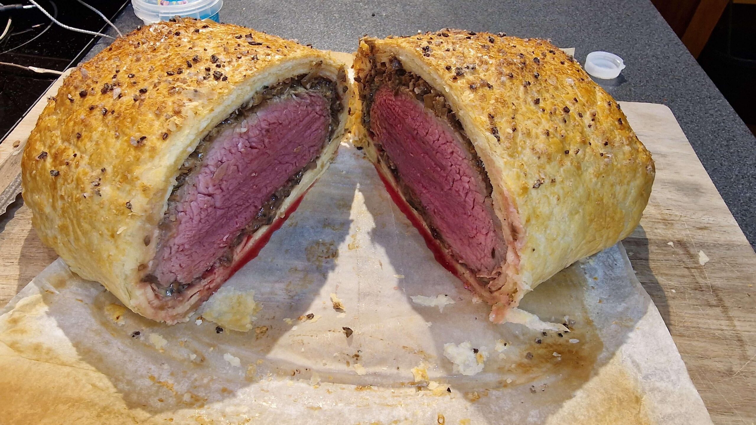 First ever attempt at a Beef Wellington - Dining and Cooking First ever attempt at a Beef Wellington - Dining and Cooking