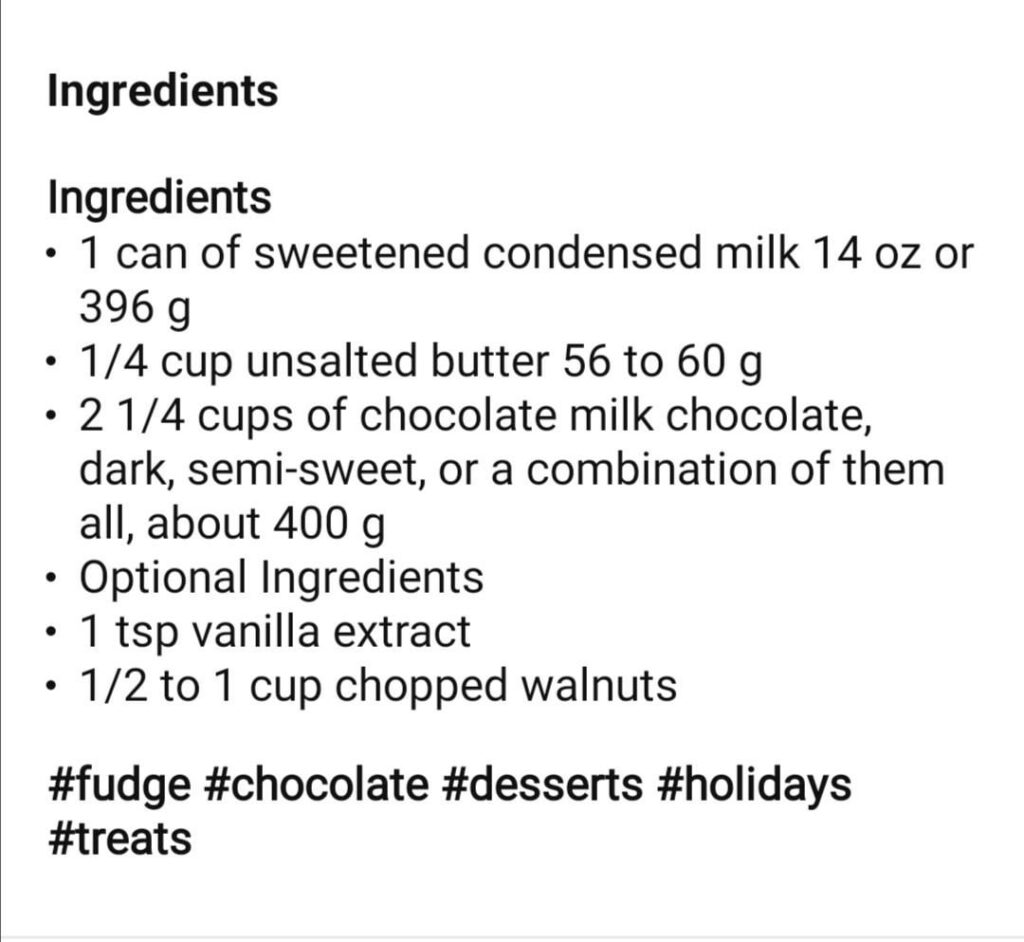 3 Ingredient Fudge - Dining and Cooking