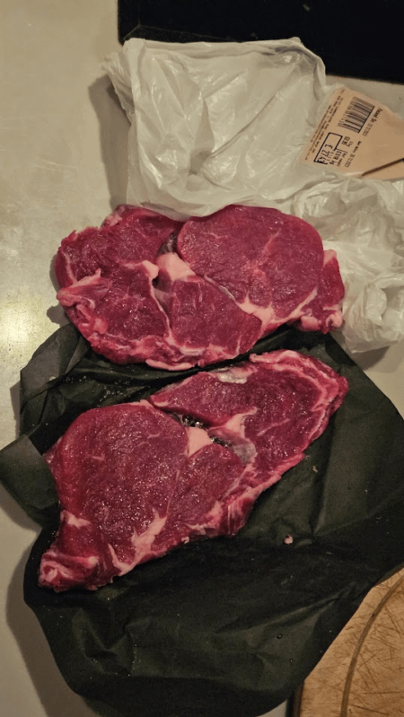 Should I have asked for a cut of ribeye that wasn't separating ...