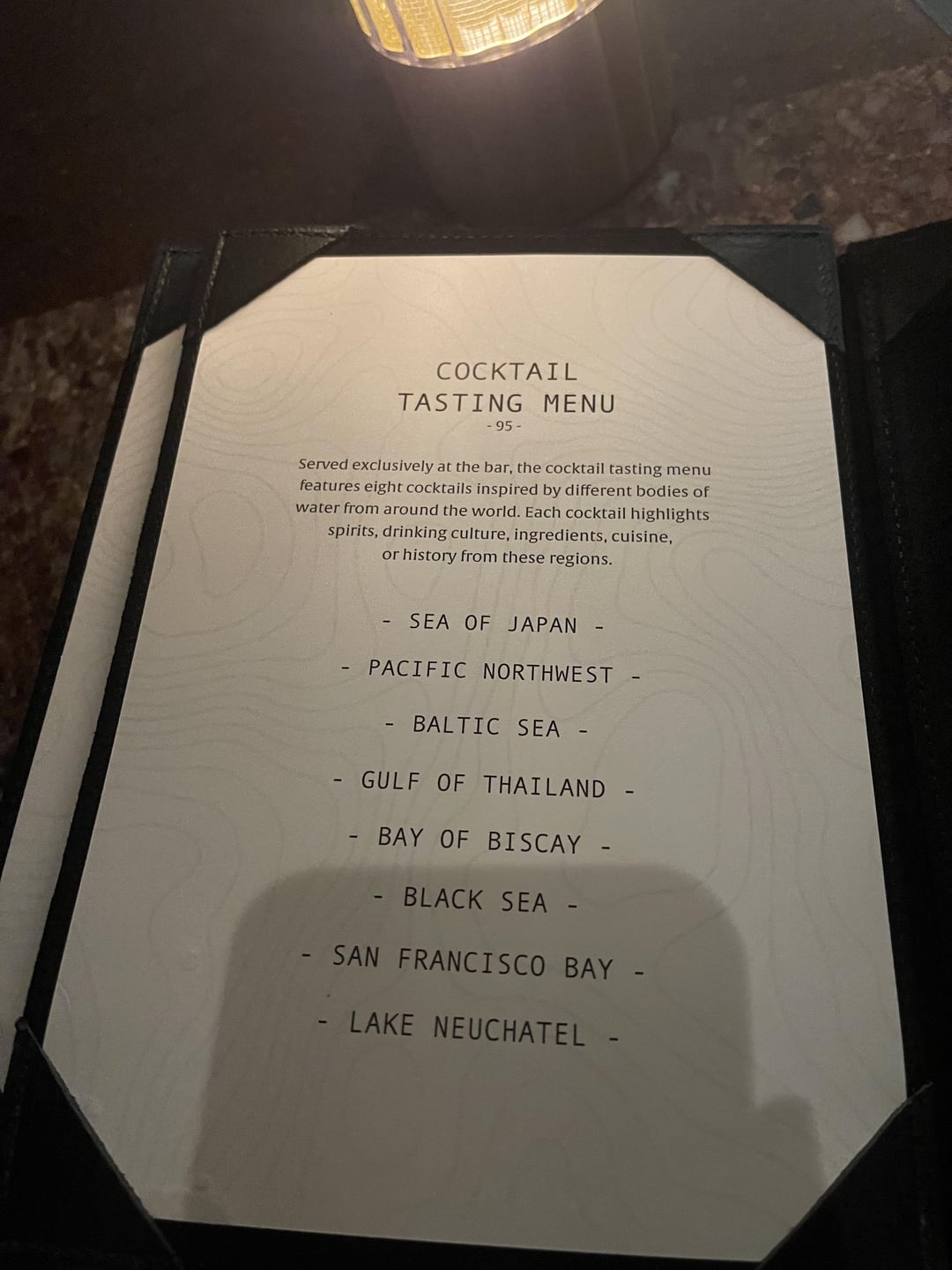 Aphotic (*), SF Cocktail Tasting Menu - Dining and Cooking