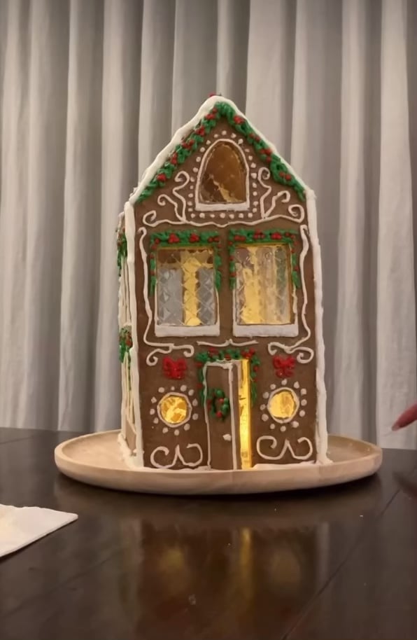 My first ever attempt at constructing my own gingerbread house - Dining ...