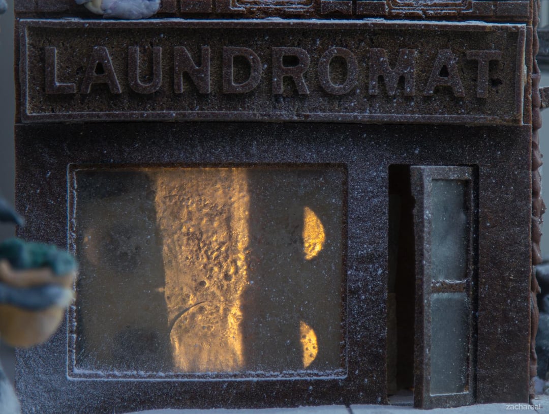 My gingerbread house this year is The Money Laundering Laundromat — a ...