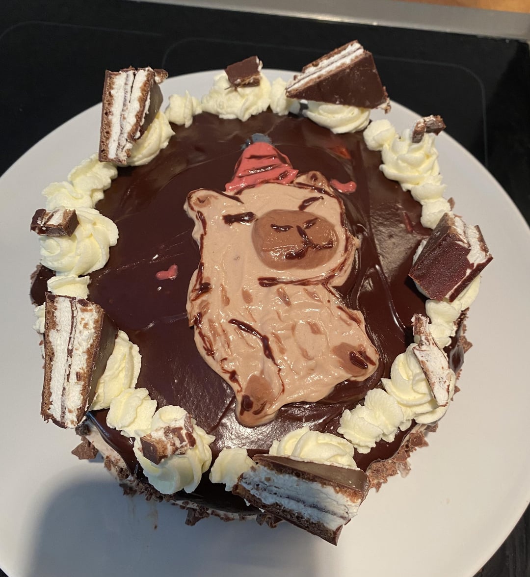 Little Capybara Cake for my boyfriend - Dining and Cooking
