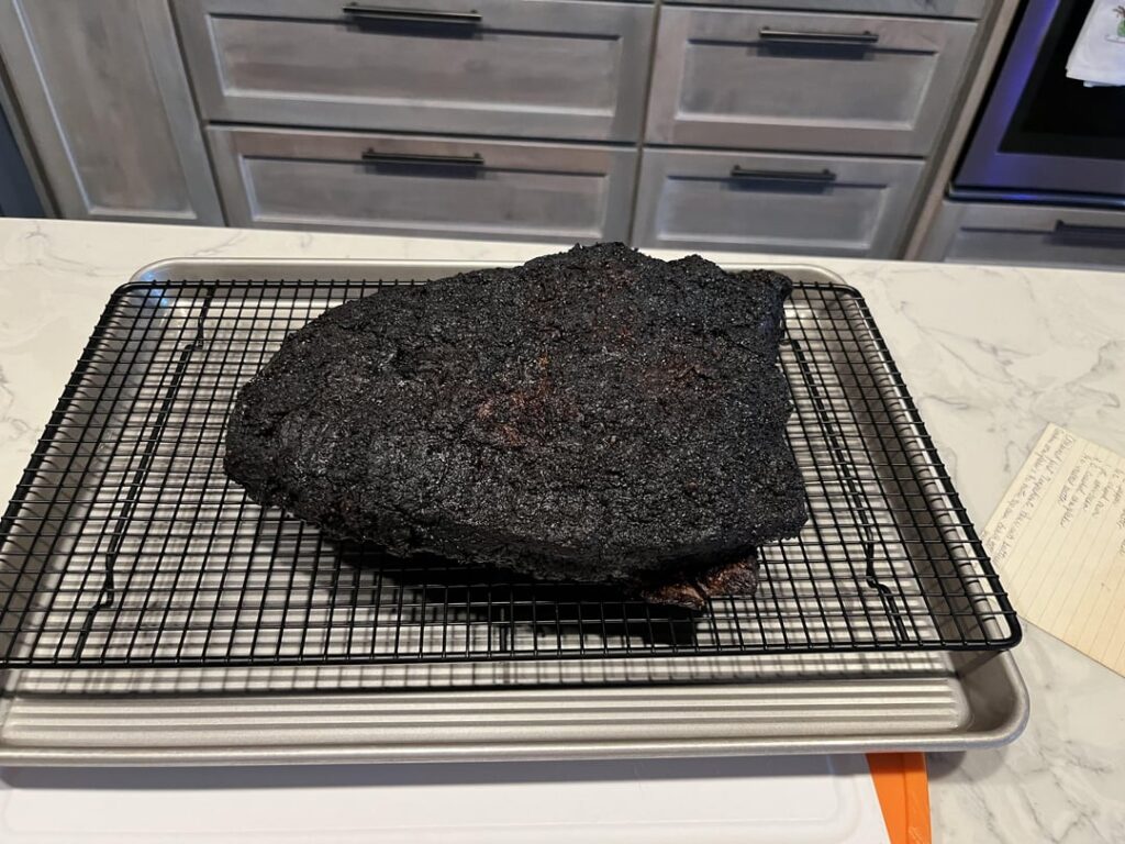 Select Walmart brisket on a $125 electric smoker. Roast me… - Dining ...