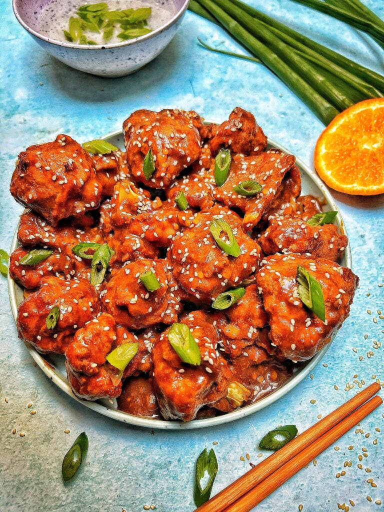 Orange Cauliflower is a vegan version of the popular Chinese orange ...