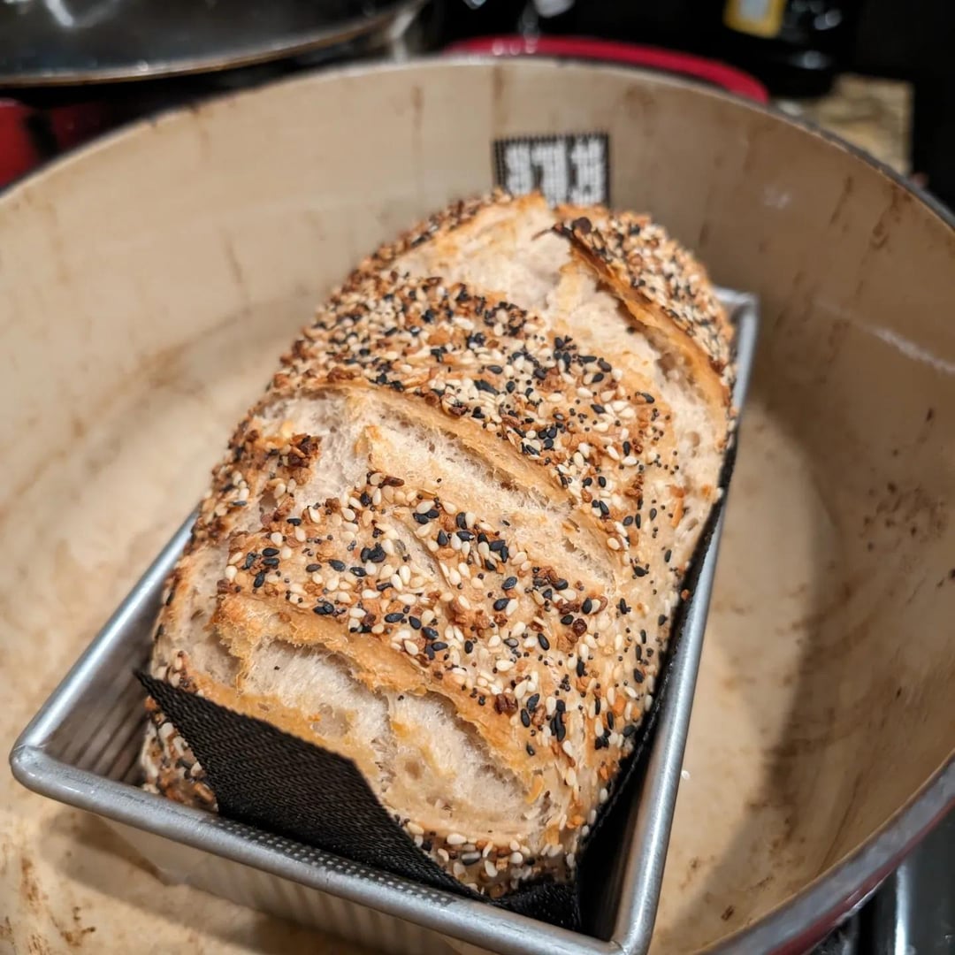 Everything bagel sandwich loaf! - Dining and Cooking