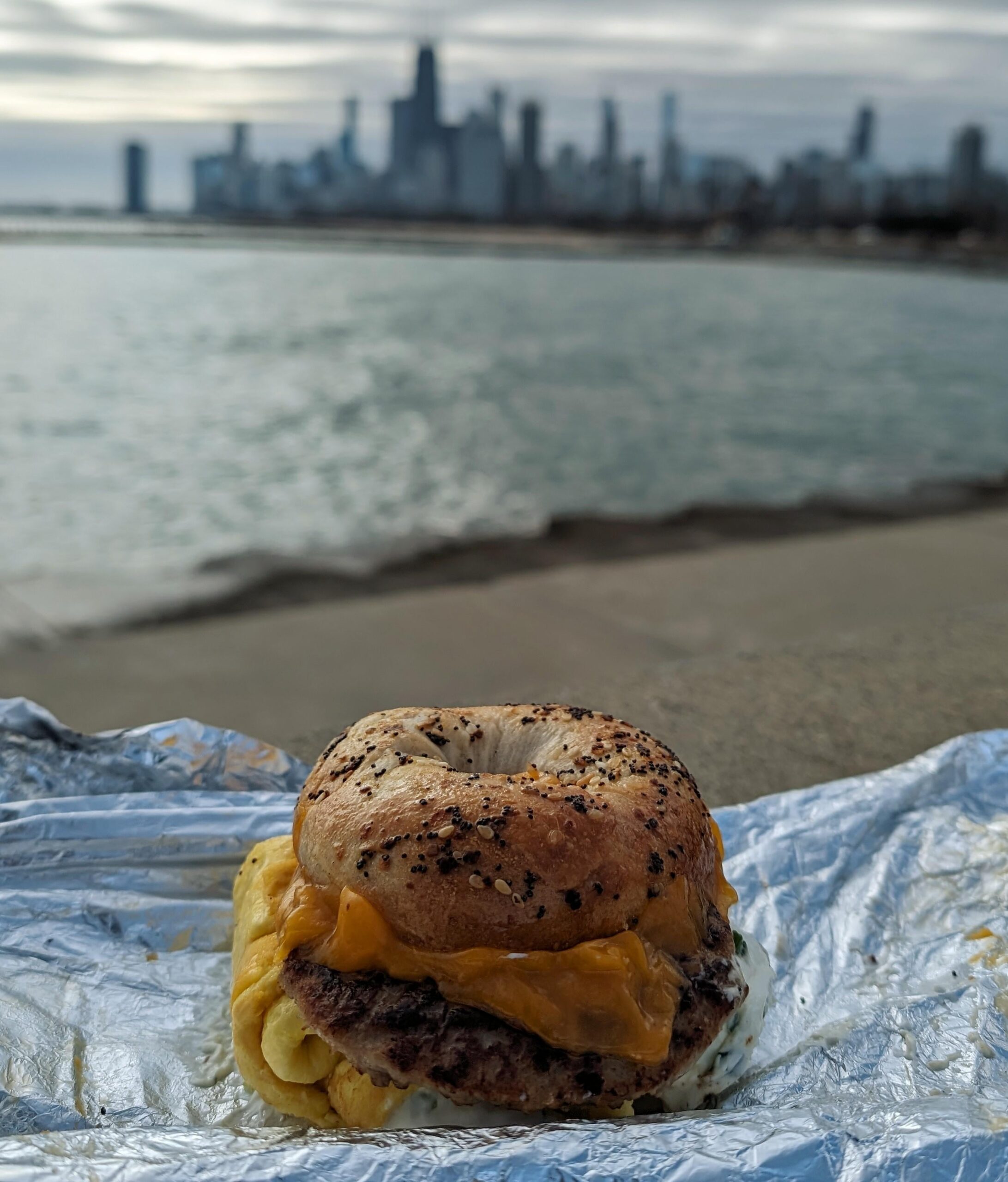 Breakfast sammy from The Bagel - Dining and Cooking