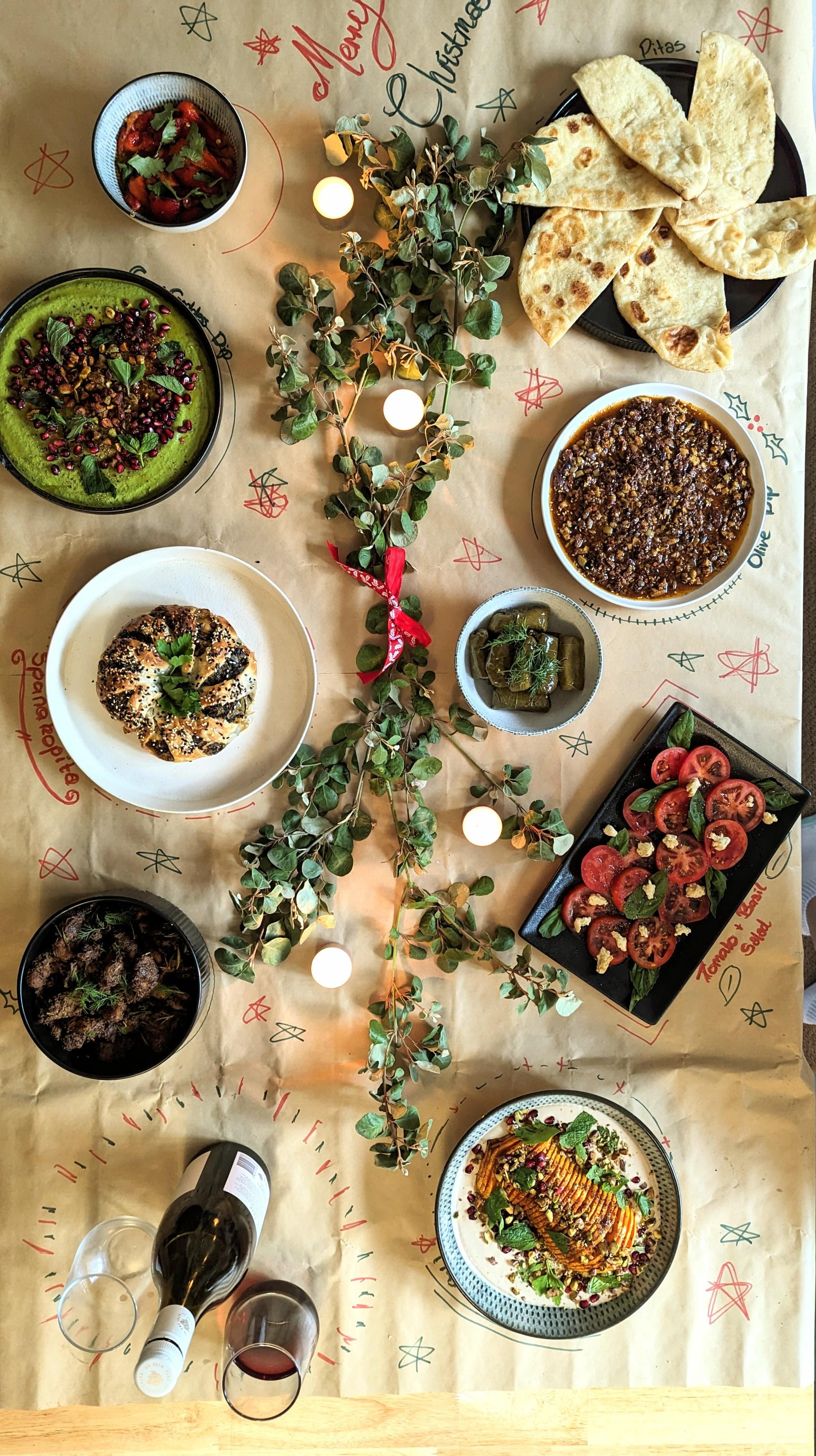 Christmas Lunch Spread - Dining and Cooking