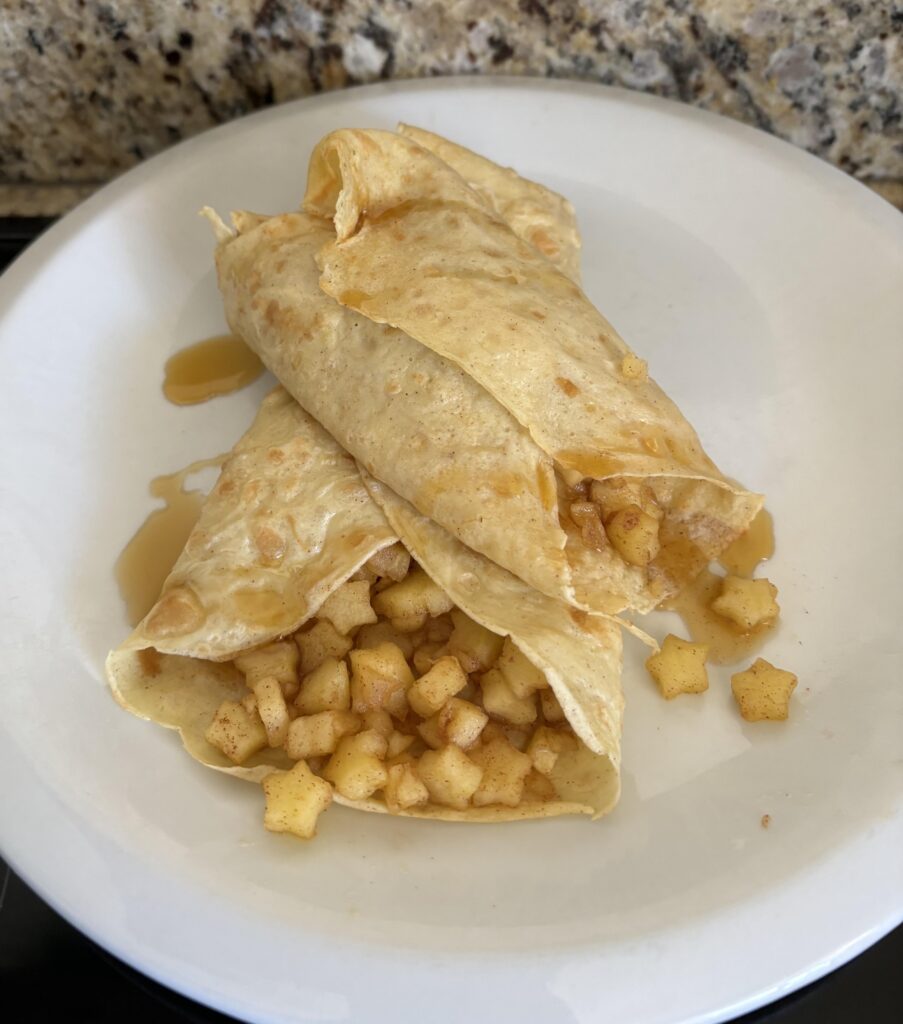 Cosmic Apple Crepes (230 cal) - Dining and Cooking