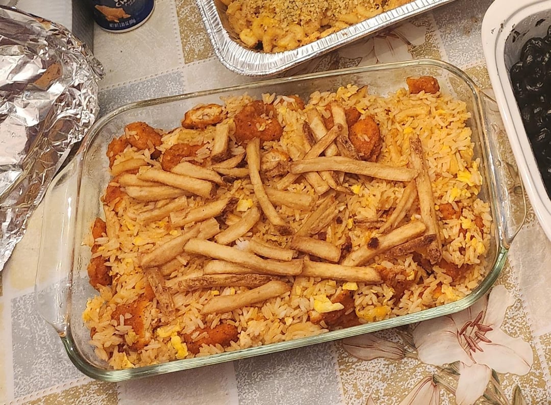 My friends wanted to have a weird food potluck for Friendsgiving. Here ...