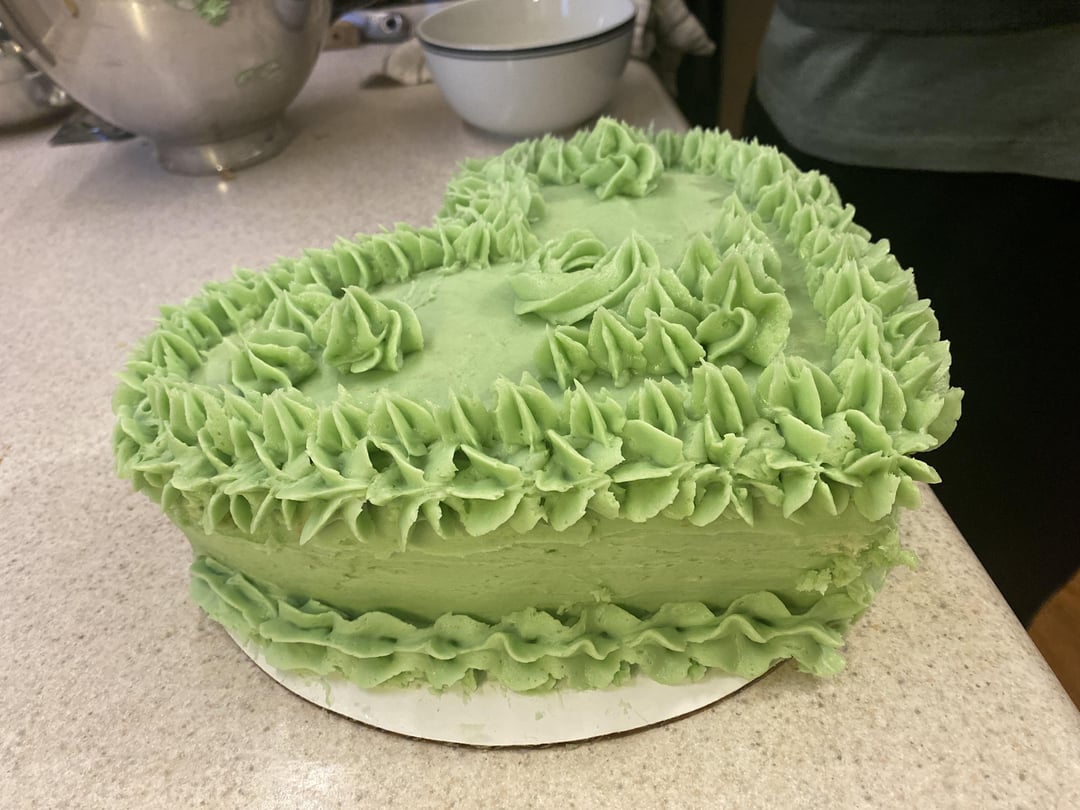 My first attempt at a heart shaped coquette cake, any tips to make it ...
