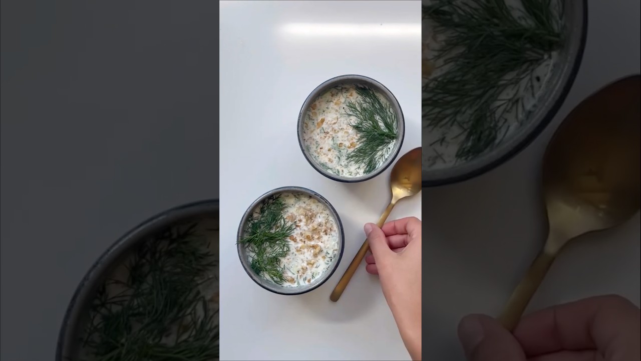 Tarator Soup #shorts - Dining and Cooking