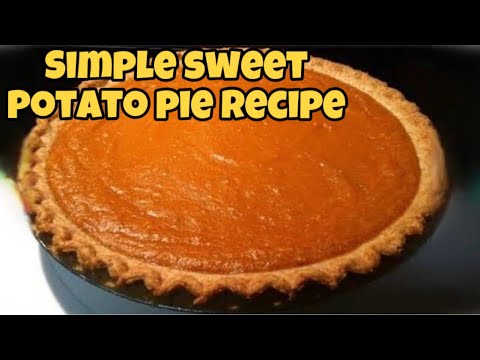 EASY SWEET POTATO PIE RECIPE!…. @chellecooksandreviews - Dining and Cooking