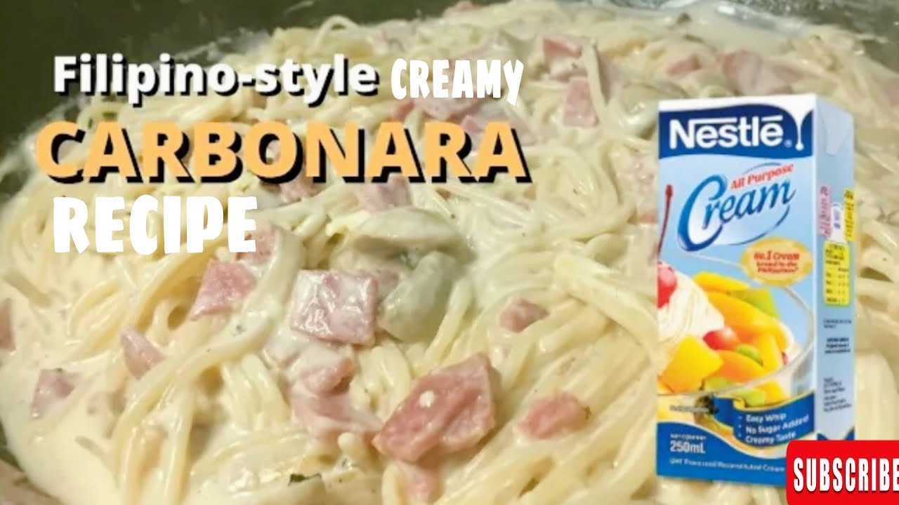 how to cook creamy carbonara recipe | carbonara recipe| carbonara ...
