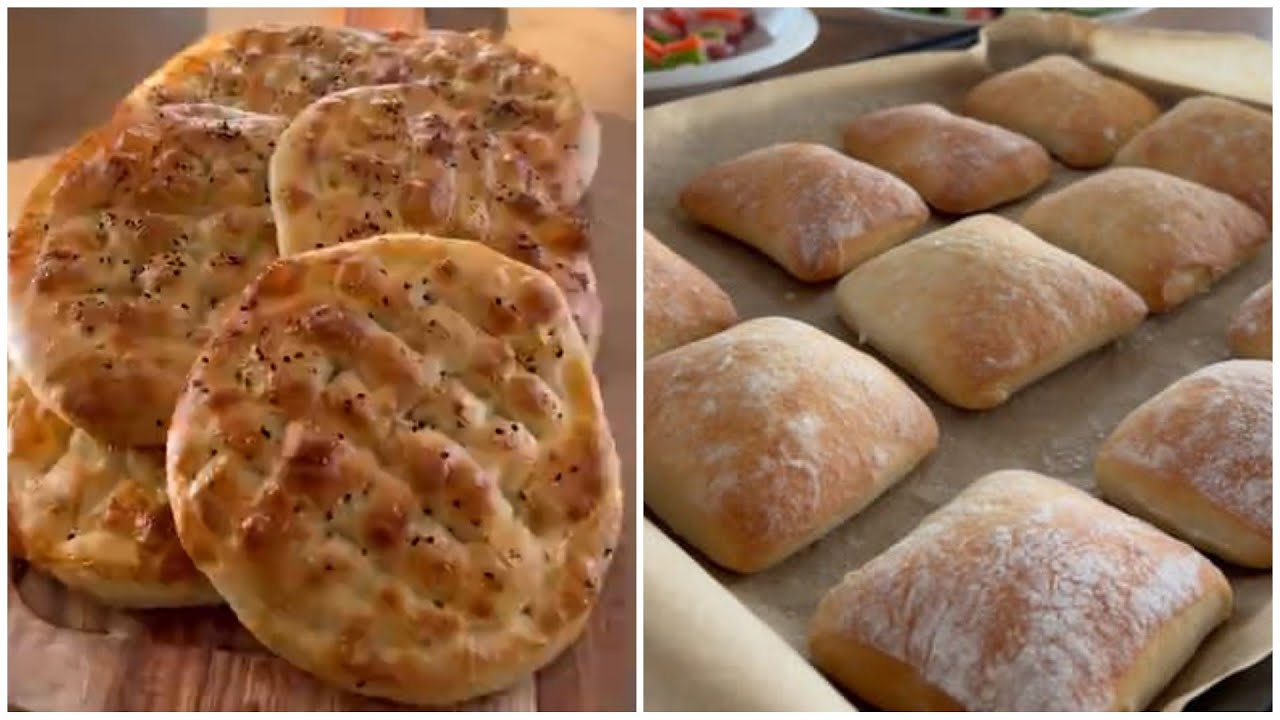 "Homemade Ciabatta Bread Recipe "Mini Pita Breads '' - Dining and Cooking