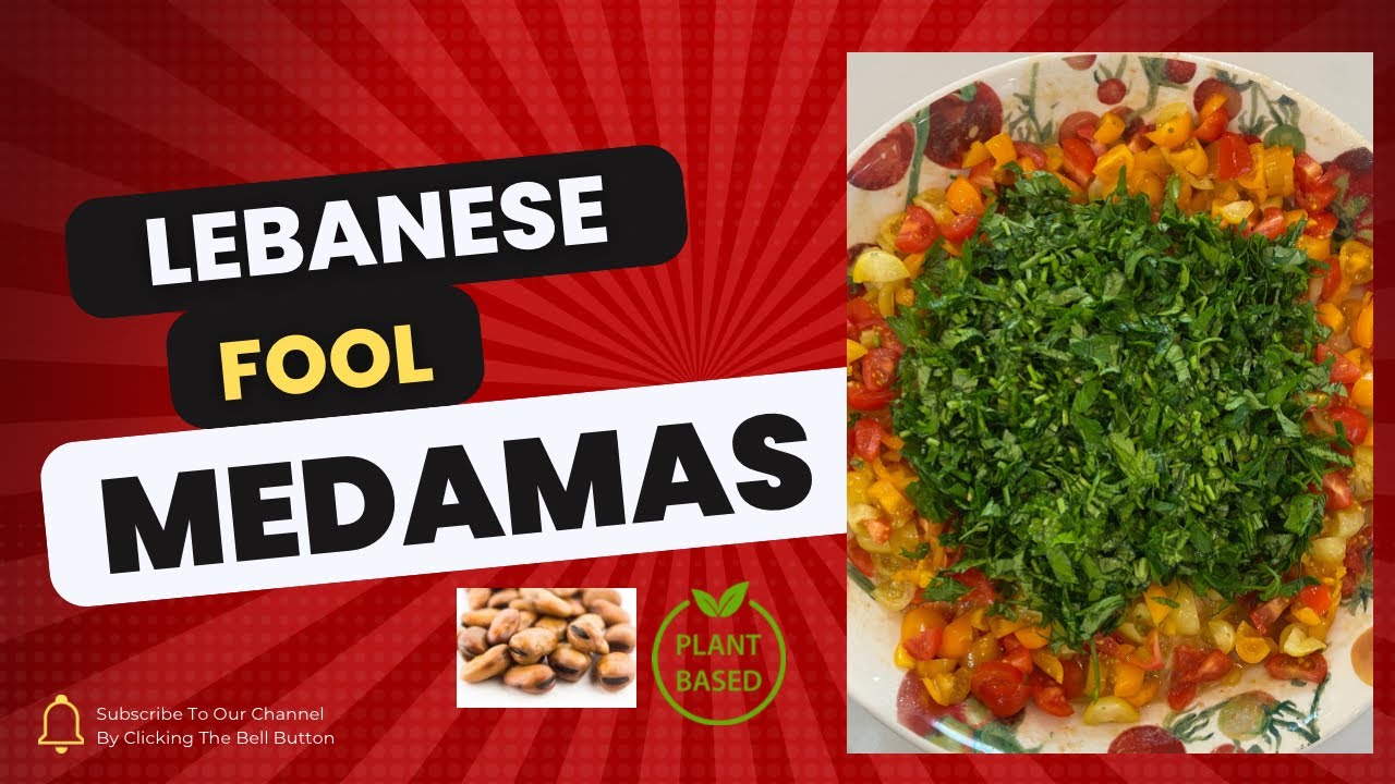 Lebanese Fool or Ful Medamas (fava bean dip) - plant-based vegan dish ...