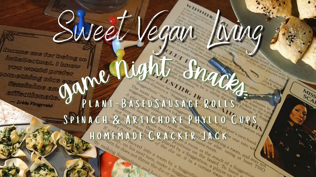 Game Night Snacks - Plant-Based Sausage Rolls, Spinach Artichoke Phyllo ...