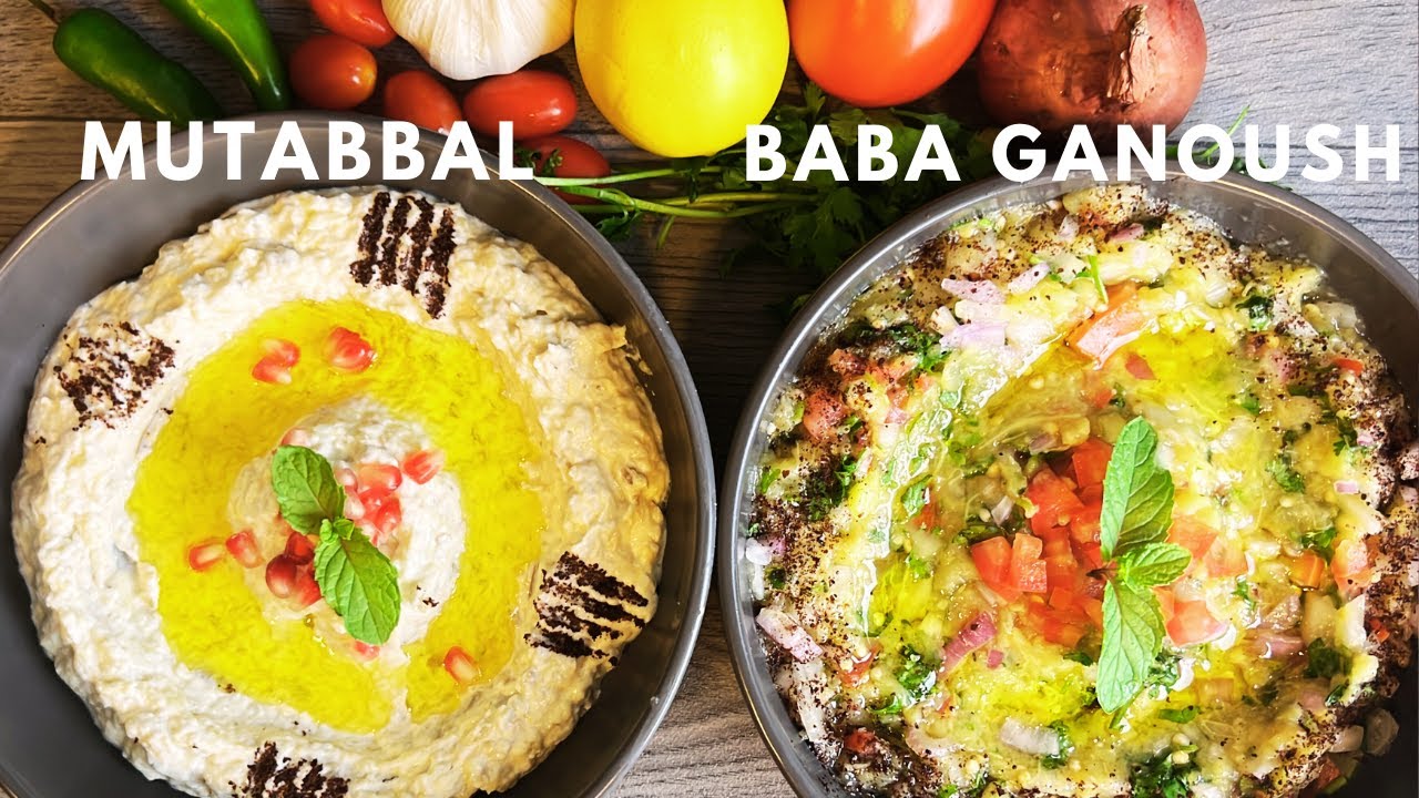 2 Eggplant, Easiest Dip Ever | BABA GANOUSH & MUTABBAL - Dining and Cooking