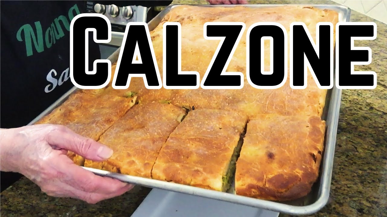 Onion Calzone | Kalamata Olives and Gorgonzola Cheese | Italian Barese ...