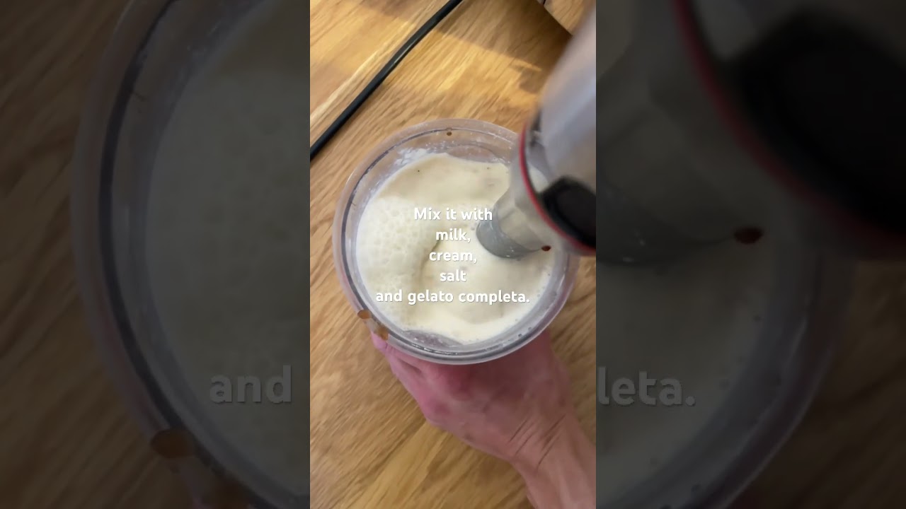 Popcorn gelato with salted caramel. #gelato #recipe #popcorn #caramel # ...