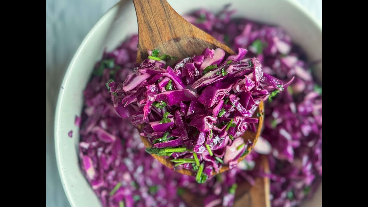 Turkish Red Cabbage Salad - Fresh & Easy - Dining and Cooking
