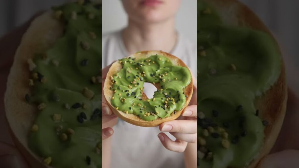 Matcha Cream Cheese Bagel - Dining and Cooking