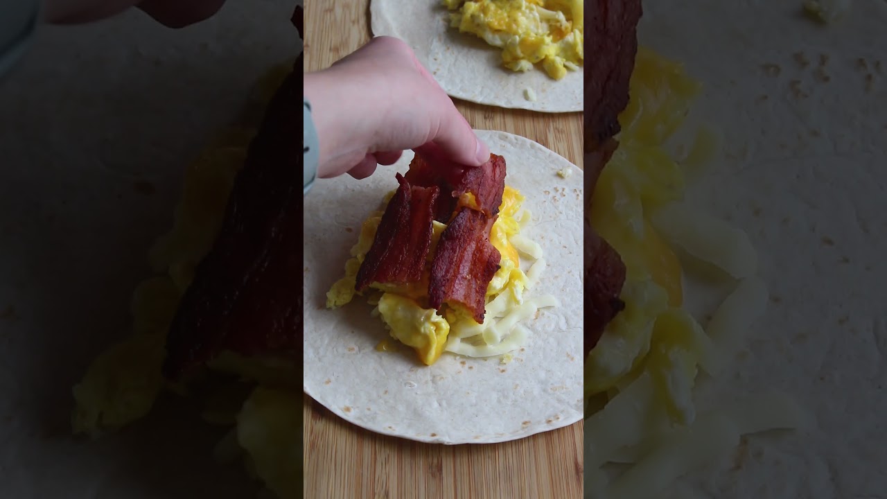 Bacon Egg & Cheese Burrito - Dining and Cooking