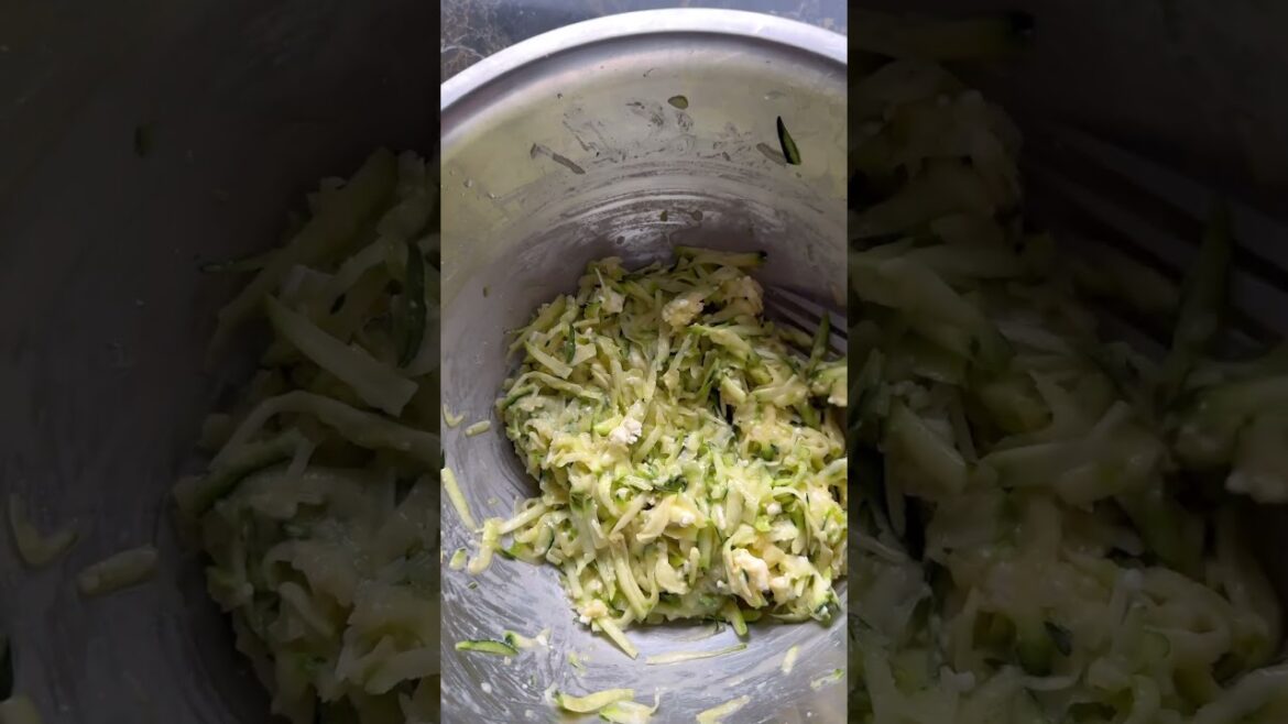 Zucchini & feta fritters - Dining and Cooking