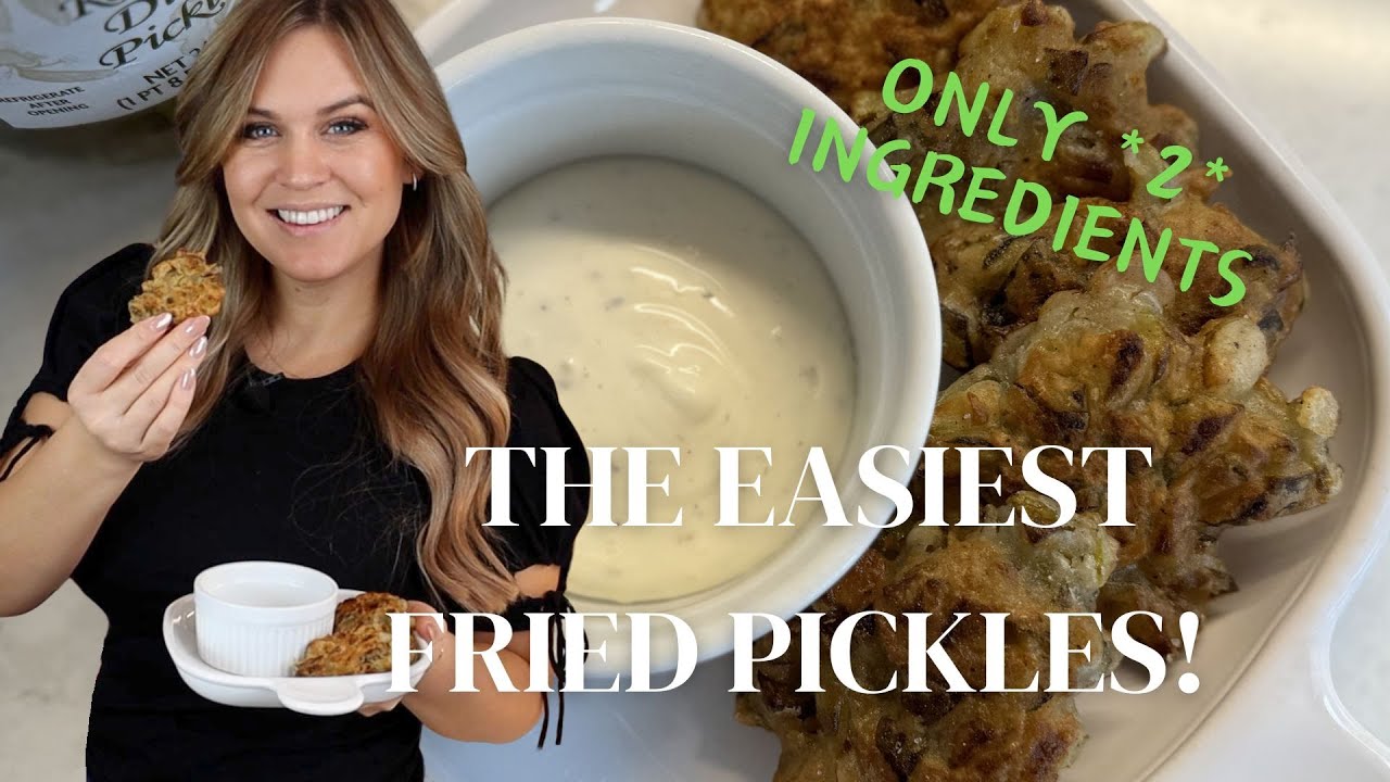*TWO INGREDIENT* Fried Pickle Fritters - Dining and Cooking