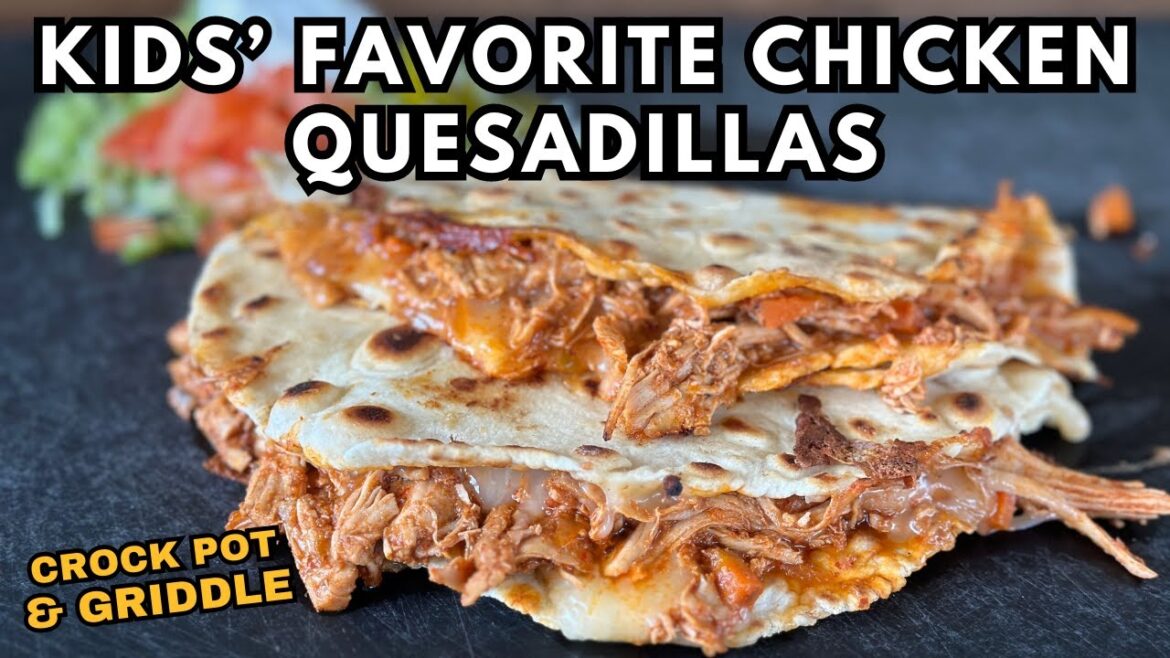 Mexican Chicken and Cheese Quesadilla - Crock Pot to Griddle Recipe ...