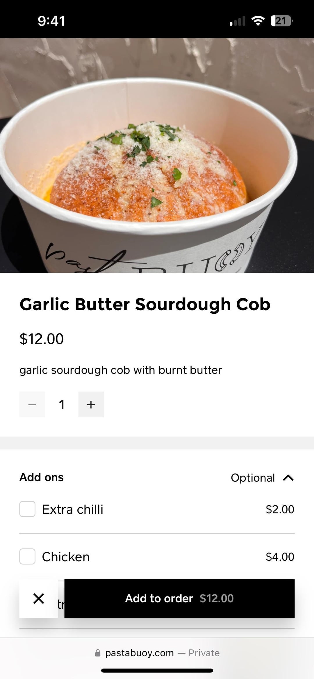 Calorie Estimate for Pasta Buoy - Dining and Cooking