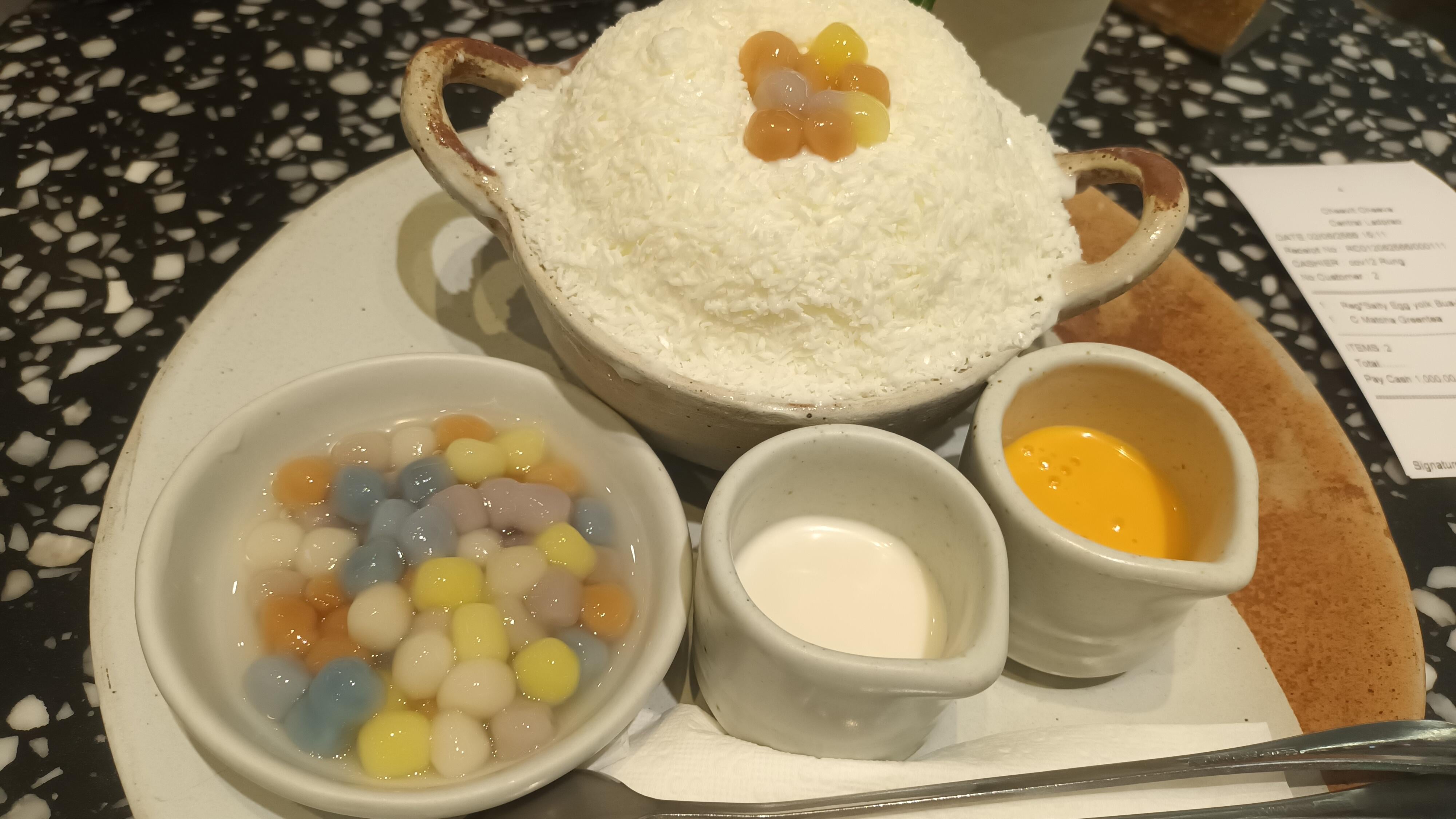 Bing Su with Glutinous Rice Balls with Coconut Milk (Bua Loi) - Dining ...