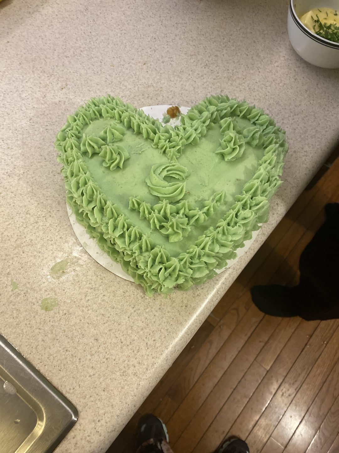 My first attempt at a heart shaped coquette cake, any tips to make it ...