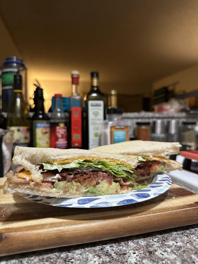 Got home from working the bar. Made a BLAT. - Dining and Cooking