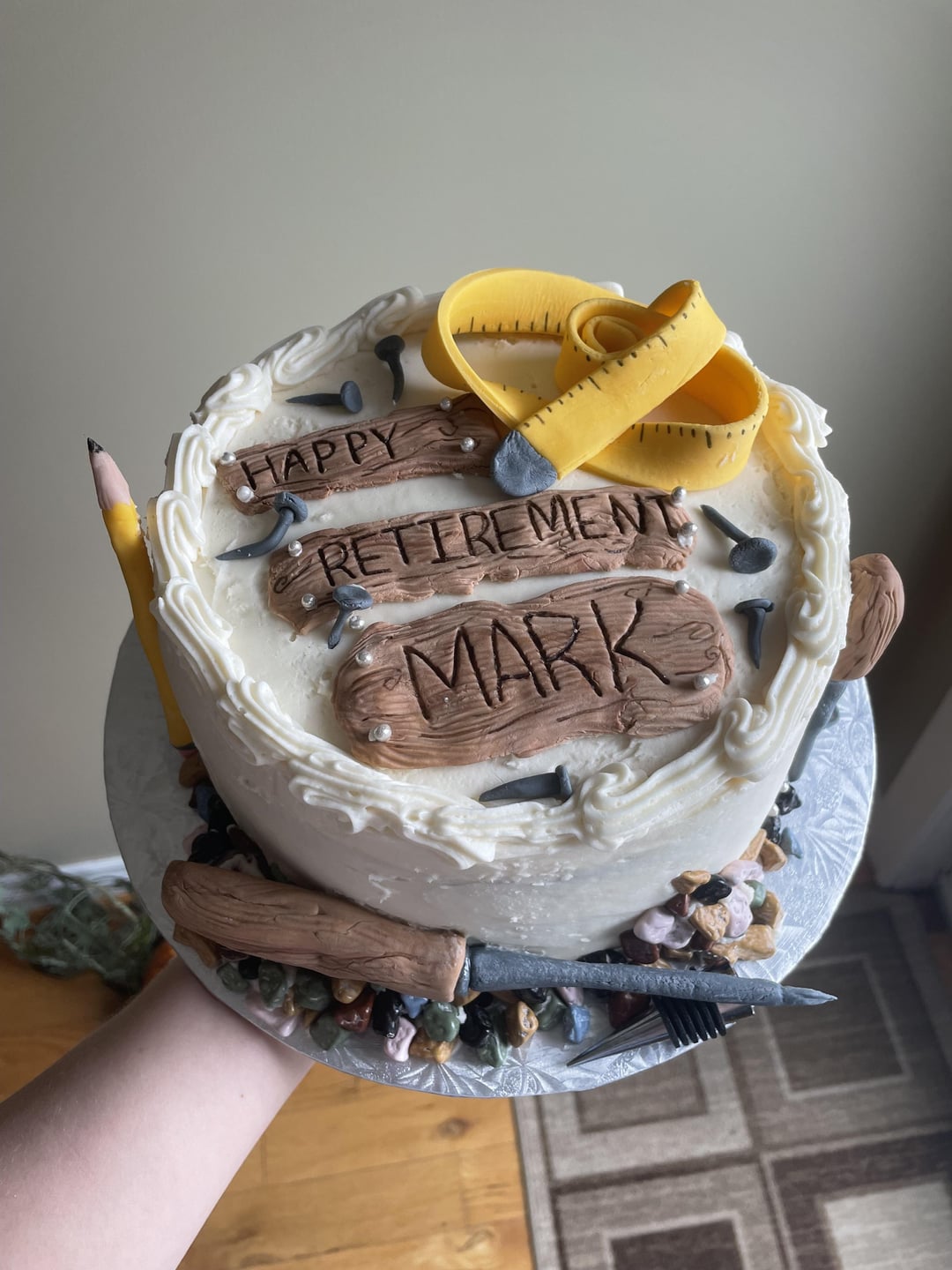 A retirement cake for a man who can build anything! What do we think ...
