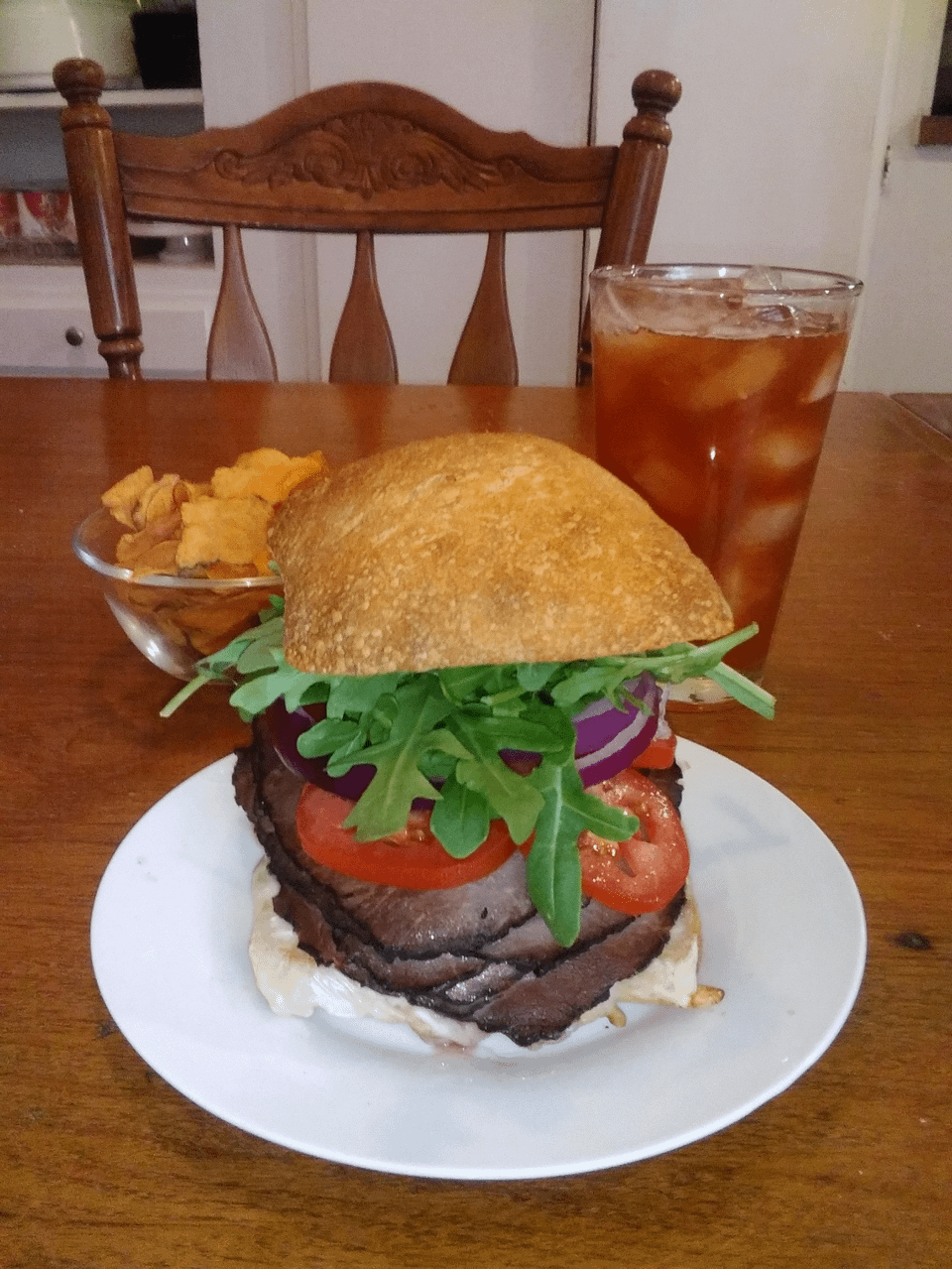 Got a request for more shots, so here is the roast beef and horseradish ...