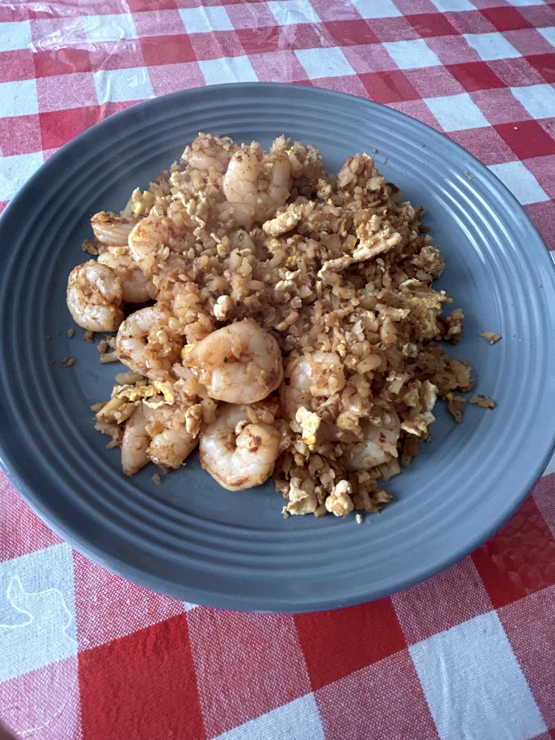 200 cal Shrimp Cauliflower fried rice - Dining and Cooking