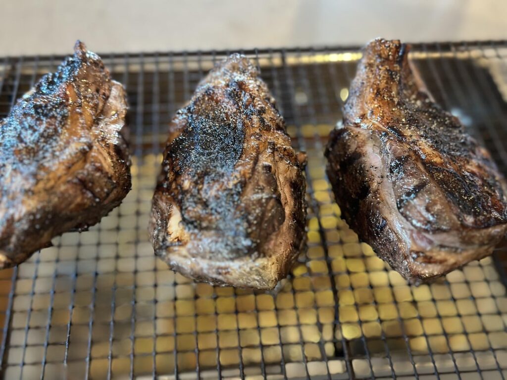 Lamb rump medium rare 55c 4 hours bbq - Dining and Cooking