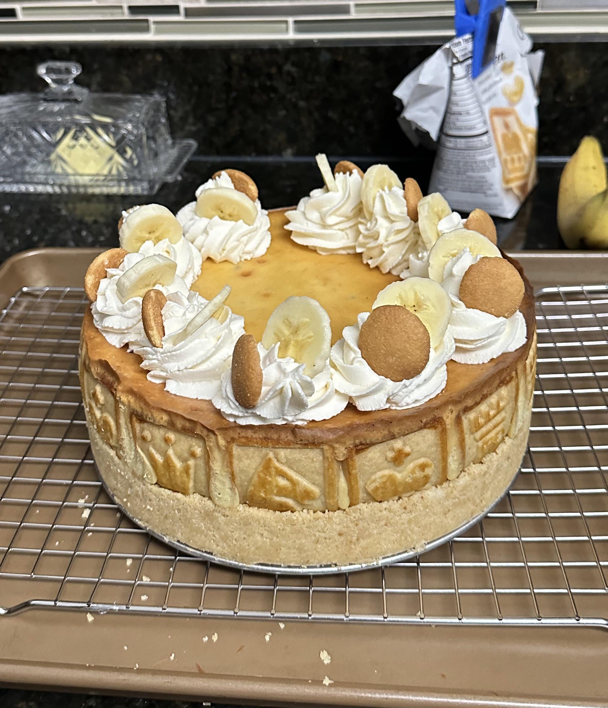 Banana Pudding Chessmen Cheesecake - Dining and Cooking