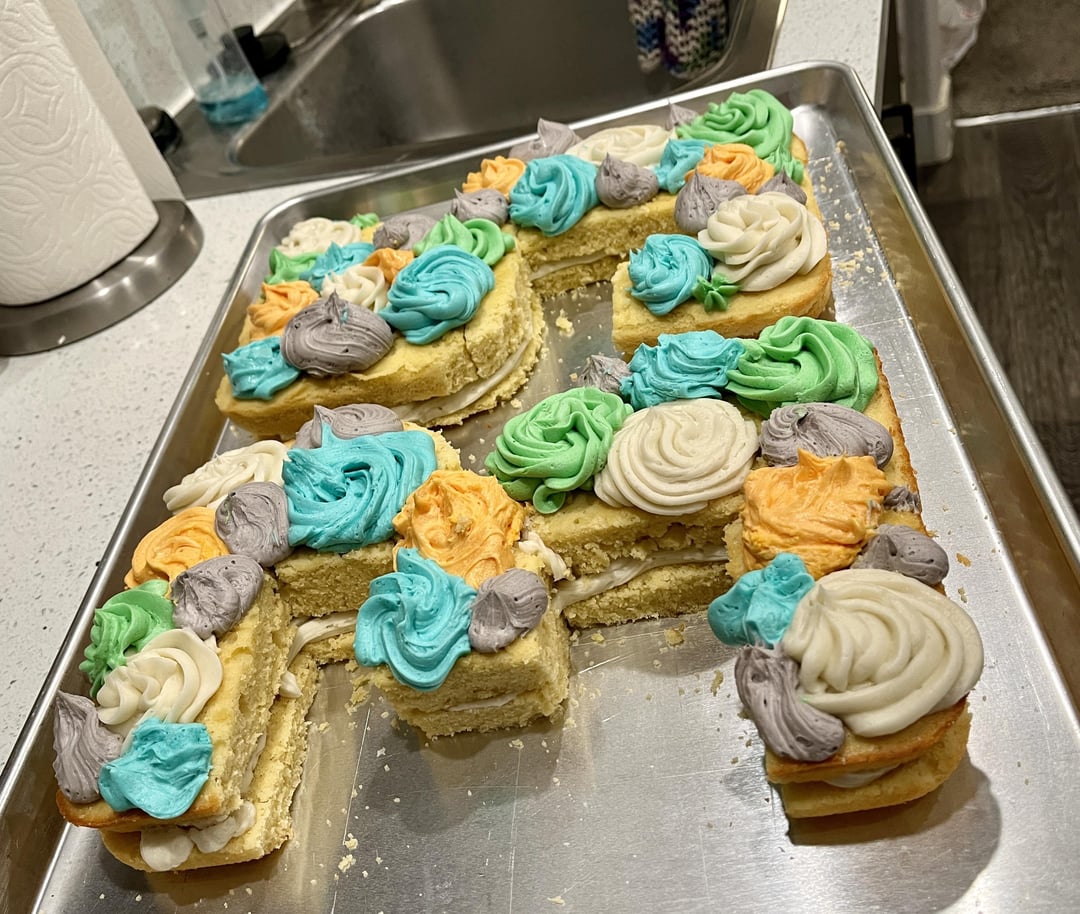 Lessons were learned making my first ever number cake! - Dining and Cooking