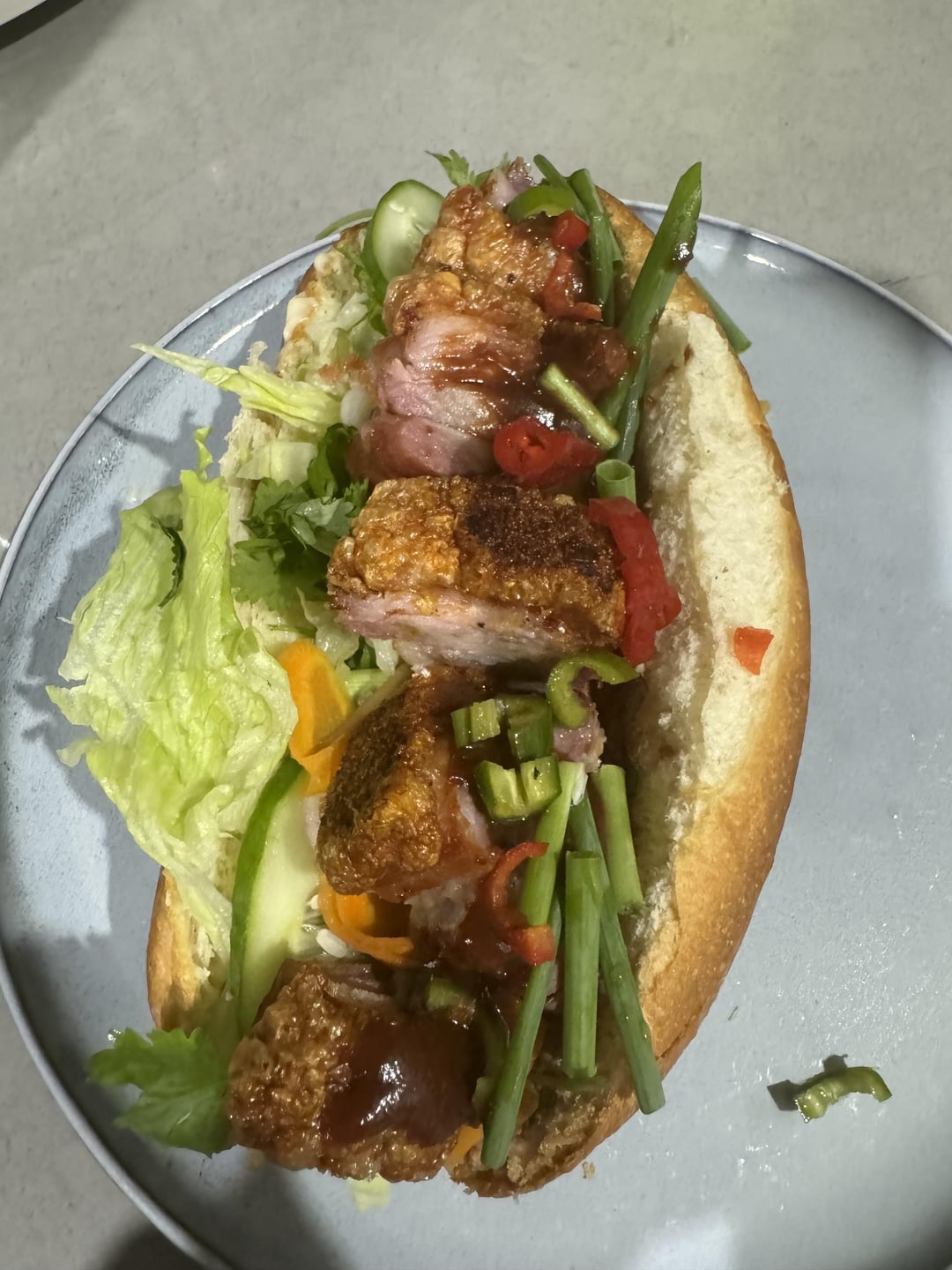 Pork belly on a 22 kettle snake - Dining and Cooking