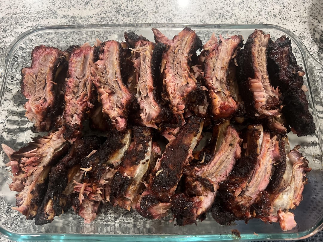 Baby Backs on the BGE - Dining and Cooking