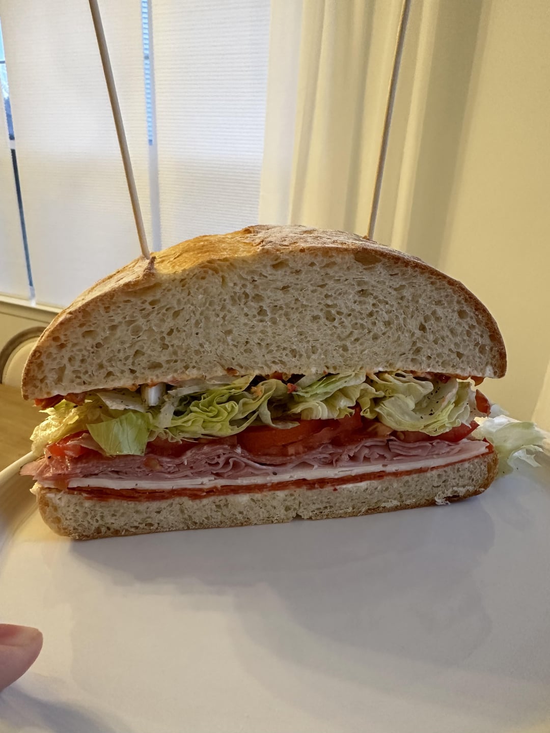 My grandpa's famous hoagie recipe on a homemade Italian loaf. - Dining ...